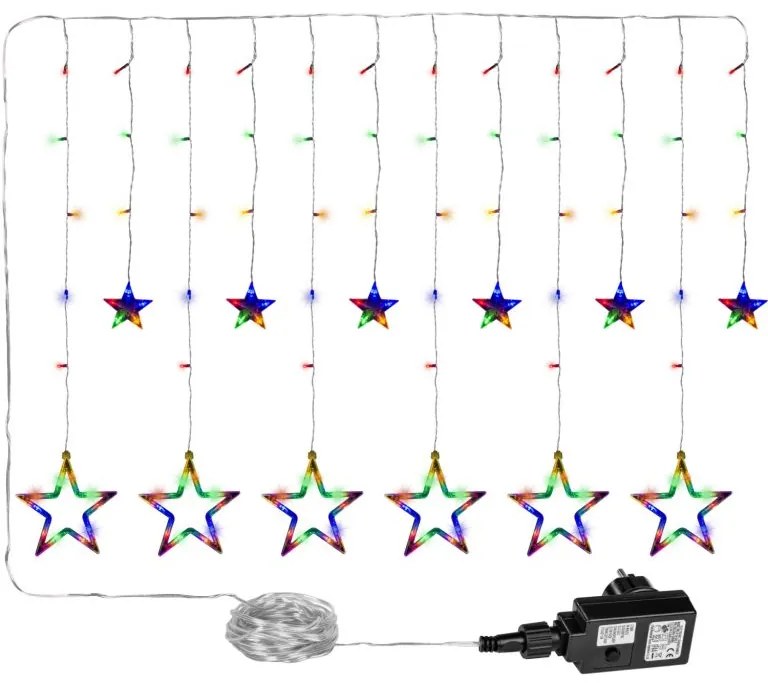 VOLTRONIC® 59574 Vánoční dekorace - svítící hvězdy - 150 LED barevná