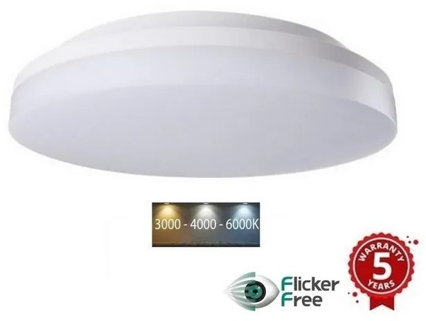 Sinclair Sinclair - LED Přisazené svítidlo RDTJ LED/18W/230V 3000K/4000K/6000K IP54 bílá SNC008