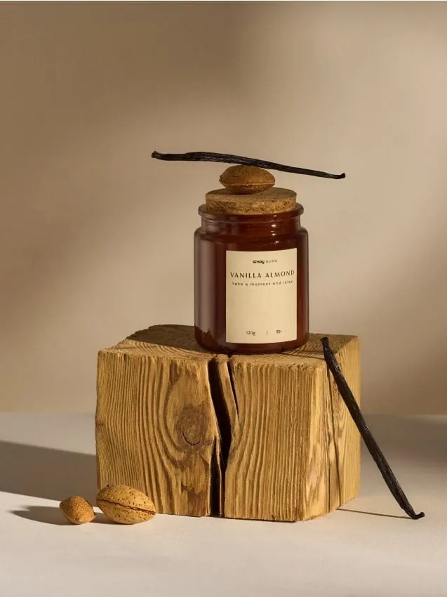 Sinsay - Svíčka Vanilla Almond - hnědá