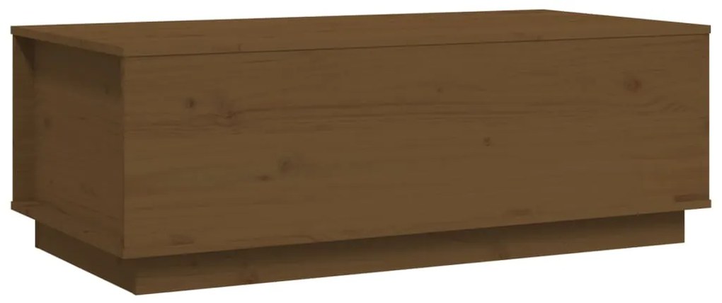 Konferenční stolek medově hnědý 100x50x35 cm masivní borovice - Default Title