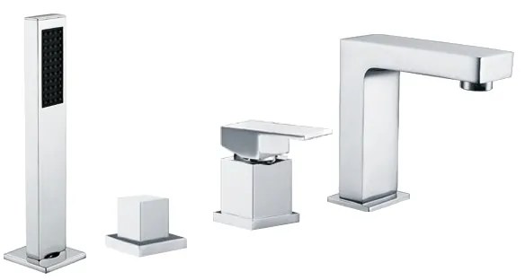 Mexen Cube baterie vanová, chrom - 72932-00