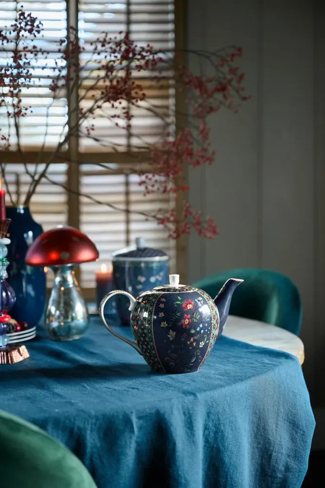 Pip Studio Berry Blues čajová konvice 1,6l, modrá (čajová konvice 1,6l)