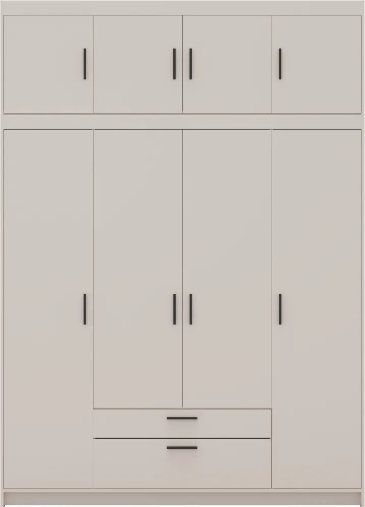 FALCO Šatní skříň Enja 4D2S Odstín: Dub lefkas