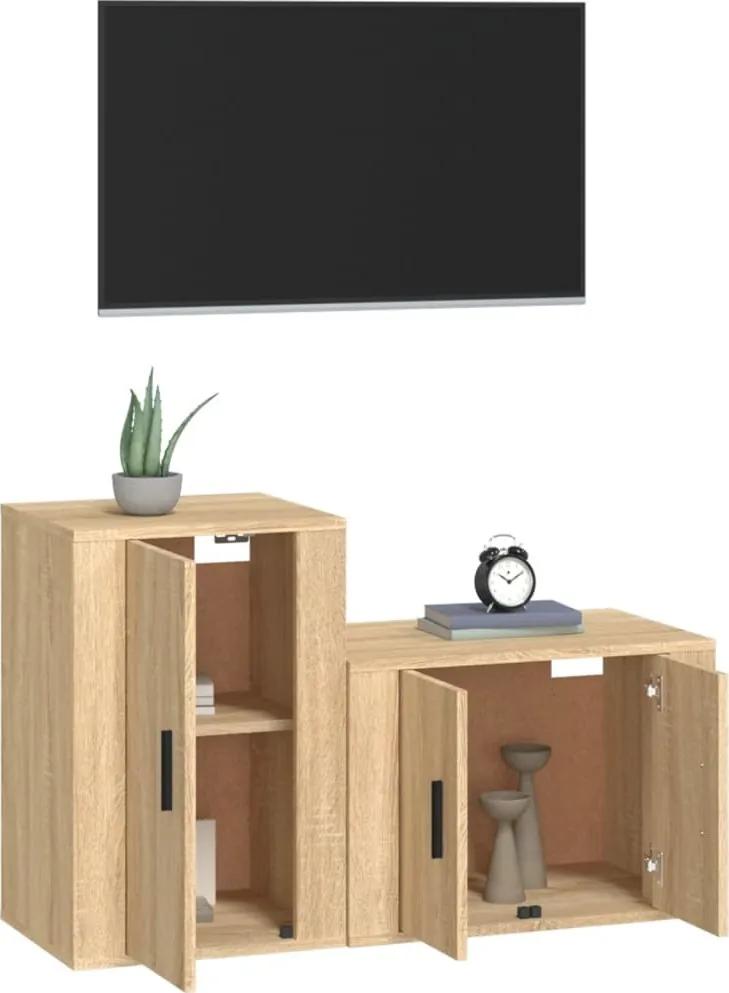 vidaXL 2dílný set TV skříněk kompozitní dřevo [3188449] Barva: dub sonoma