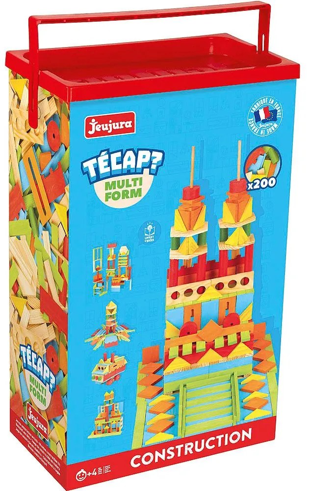 Jeujura Dřevěná stavebnice Técap Multiform 200 dílů