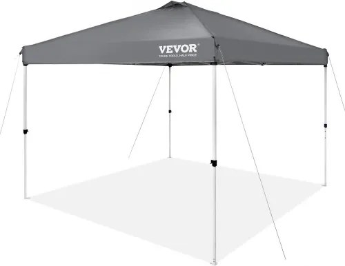 Párty stan Pop Up Canopy 3,05 × 3,05 m s přenosnou taškou pro kempování tmavě šedá