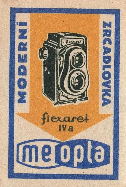 Plechová cedule Meopta Velikost: A5 (20 x 15 cm)