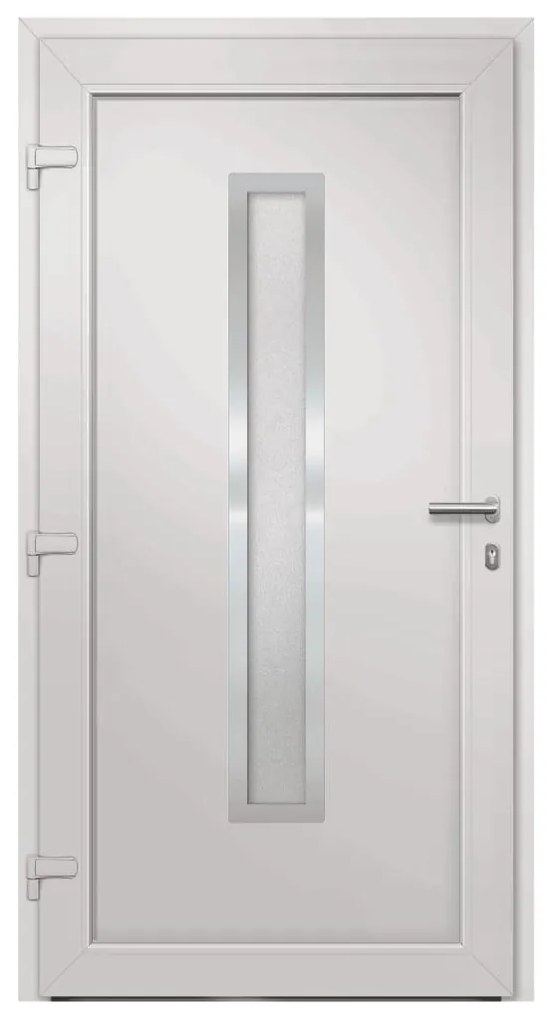Vchodové dveře bílé 88 x 200 cm,  279223