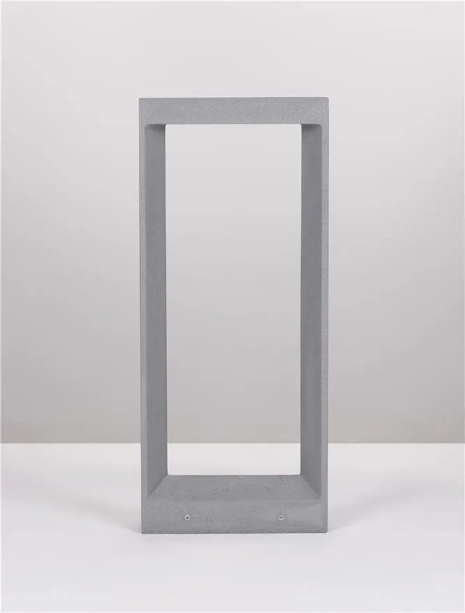 NV 9540218 Venkovní sloupkové svítidlo CAIRO šedý beton skleněný difuzor LED 8W 3000K 120-230V IP65 - NOVA LUCE