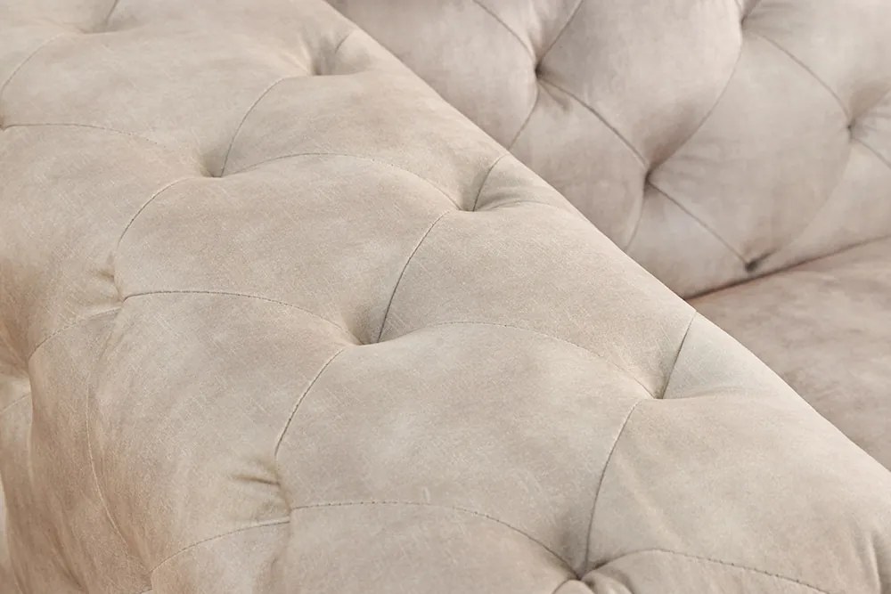 Designové křeslo Rococo šampaňský samet
