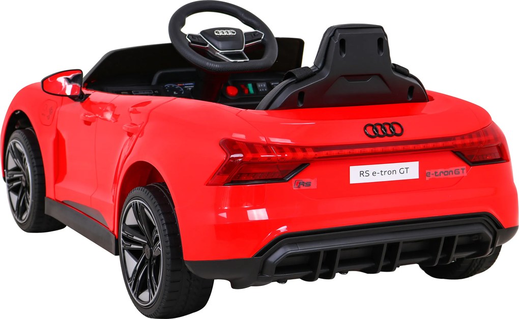 Ramiz Elektrické autíčko Audi RS E-Tron GT pro děti červené + dálkové ovládání + pohon 4x4 + rádio MP3 + LED + EVA