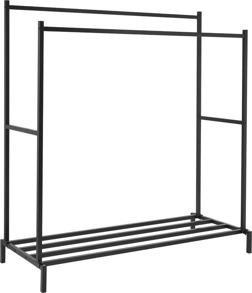 Kovový věšák Karita 150 cm - černá
