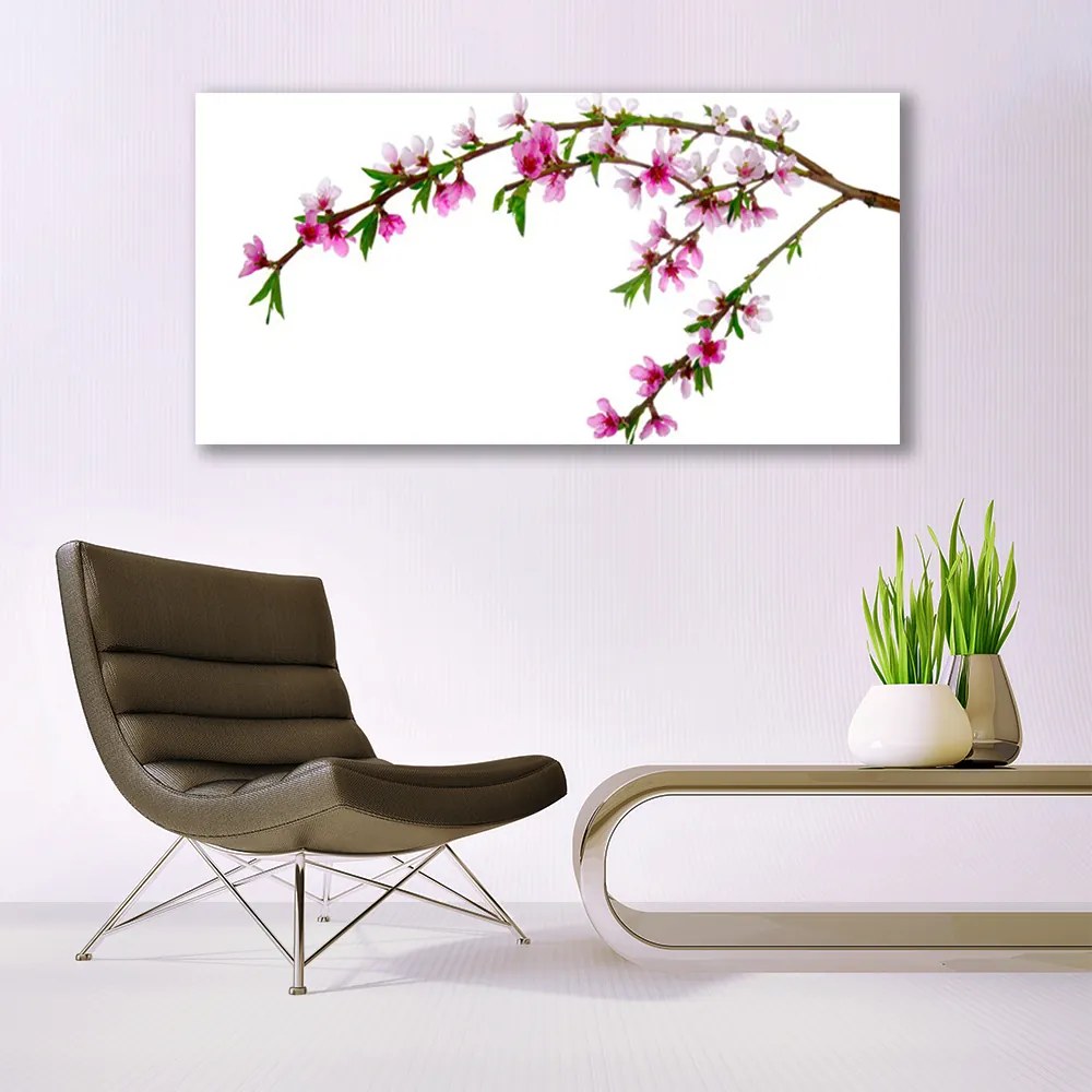 akrylový obraz Větev Květ Příroda 120x60 cm