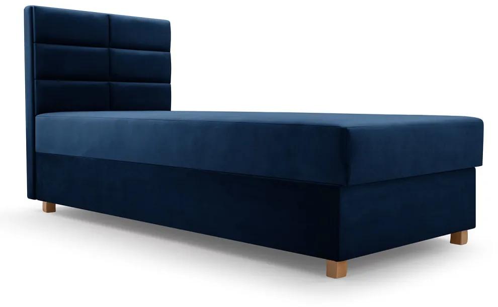 IDZ Čalouněná postel PIANO 80 x 200 cm Barva látky: BLUE VELVET 40
