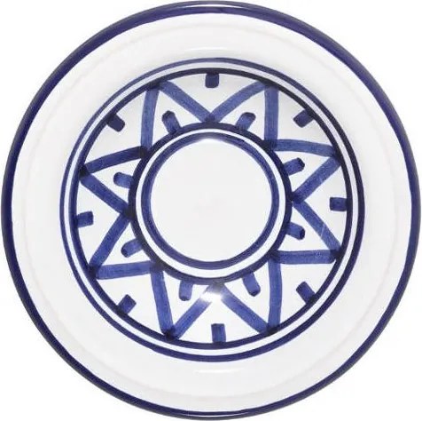 Porcelánový talíř SOHAN, O 14,5 cm, bílý a modrý