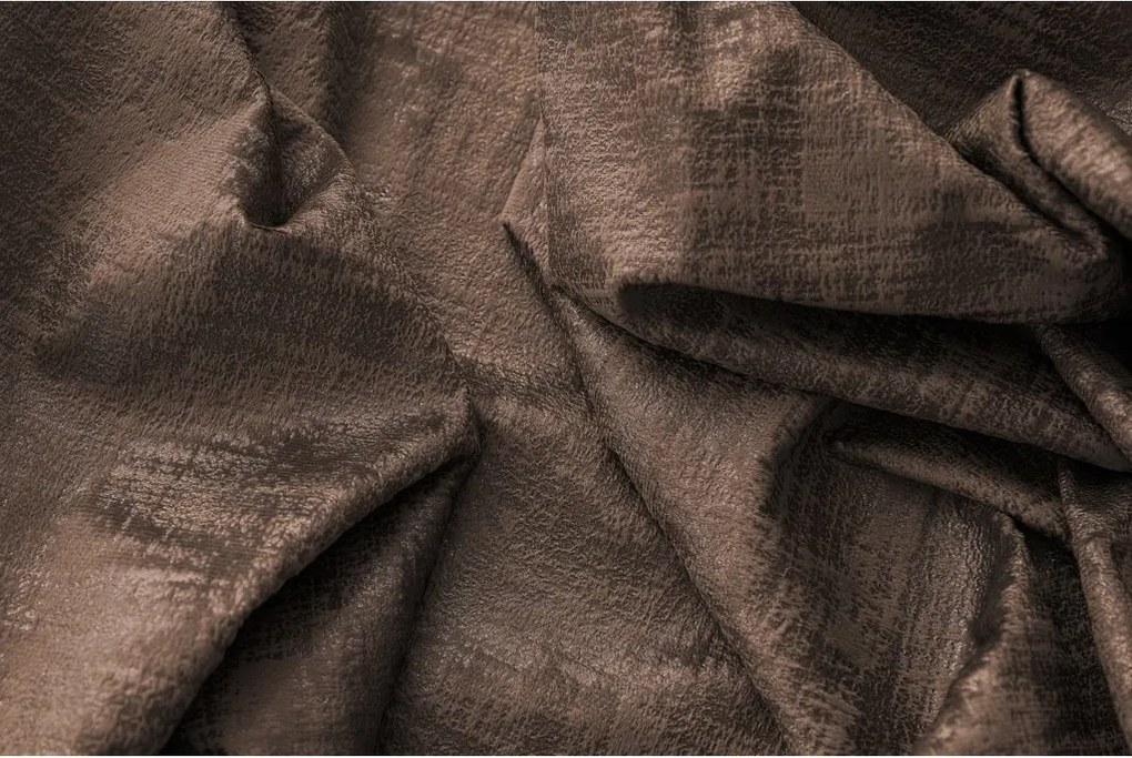 Zatemňovací závěs LOOM VELVET 140x250 cm, hnědý Zavěšení: Kovové kroužky