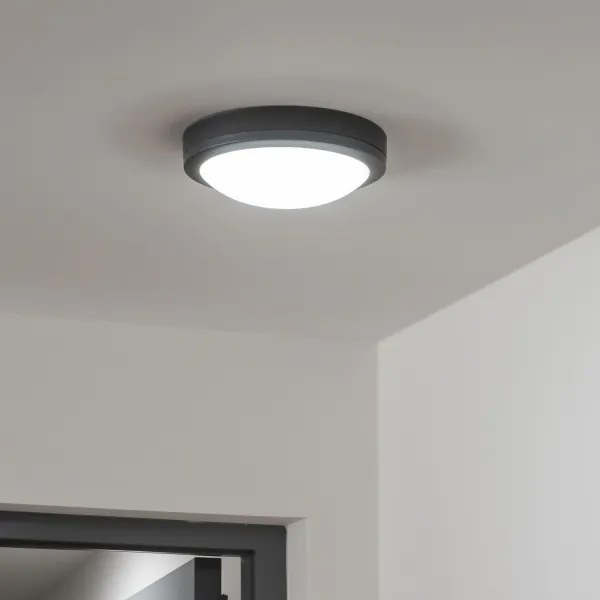 Brilagi - LED Venkovní stropní svítidlo LED/20W/230V pr. 23 cm IP54 antracit