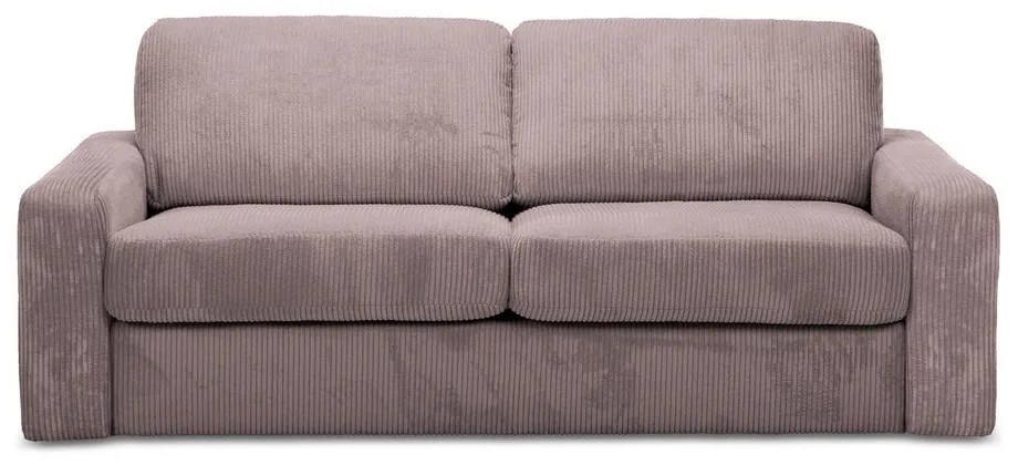 Starorůžová manšestrová rozkládací pohovka 195 cm Nona – Makamii