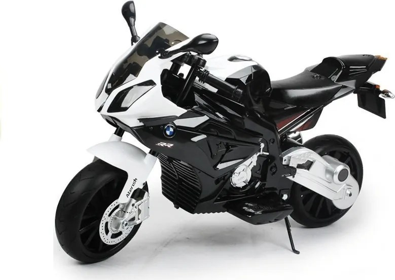 LEAN CARS Elektrická motorka pro děti BMW S1000RR černá tříkolová