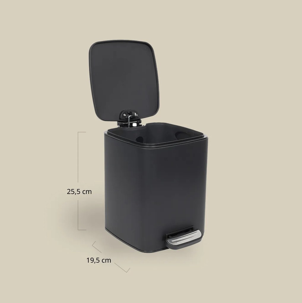 Odpadkový koš do koupelny BALVO, 6 l