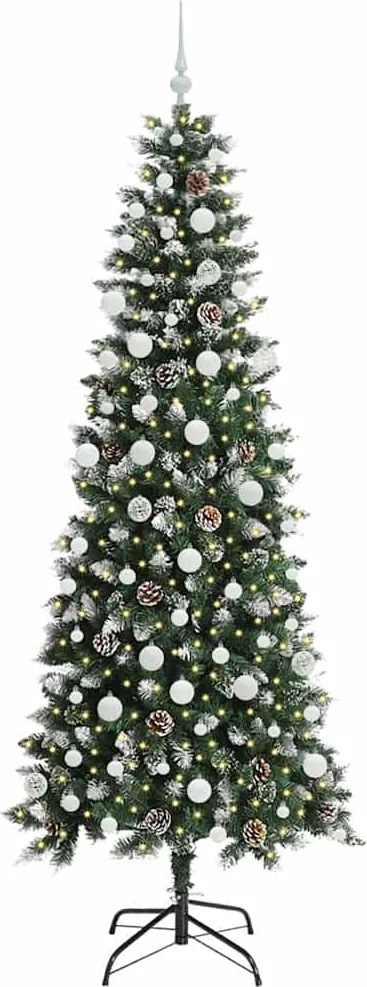 Umělý vánoční stromeček Zelená 210 cm PVC, plast a ocel 3395835