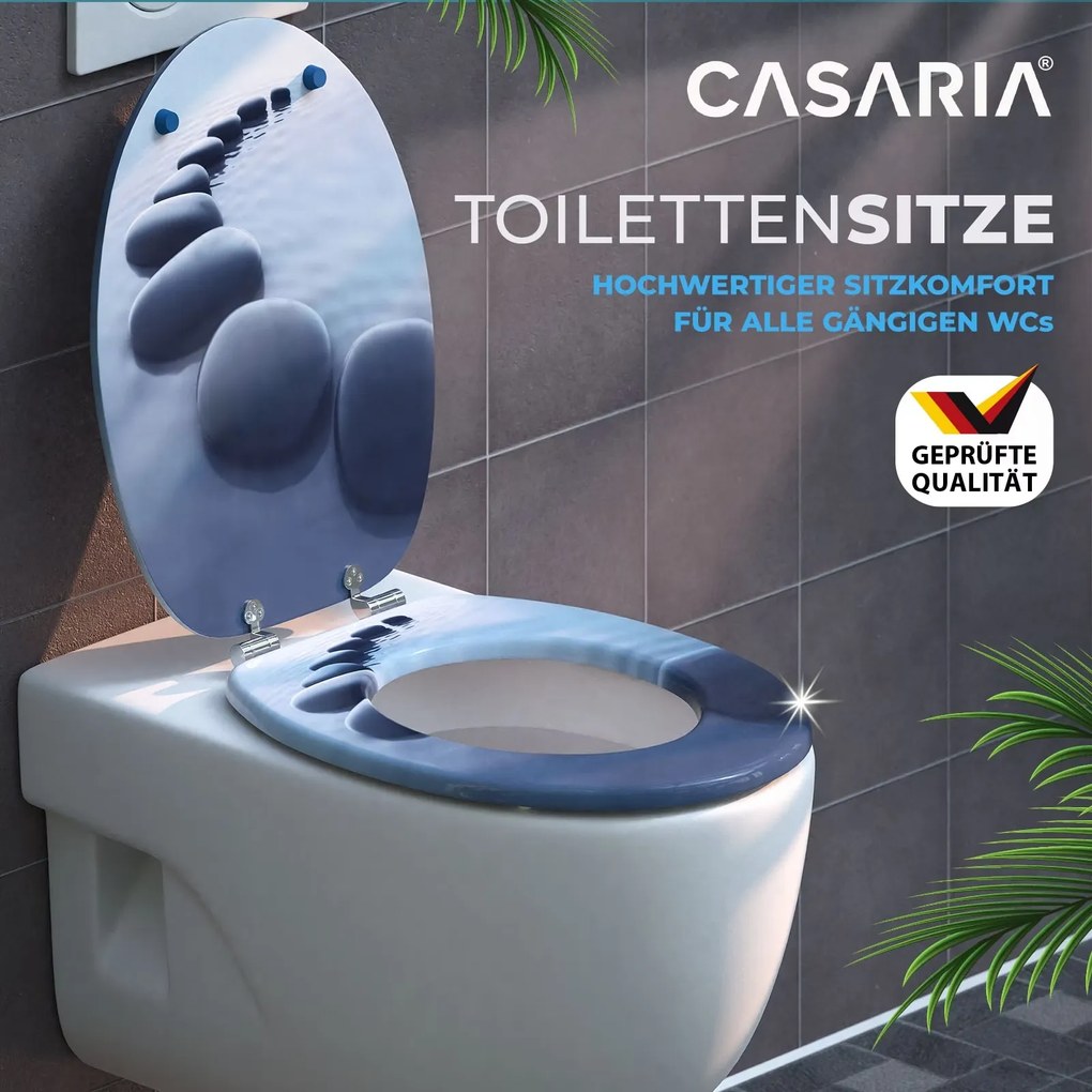 WC sedátko s automatickým spouštěním motiv kámen 109402