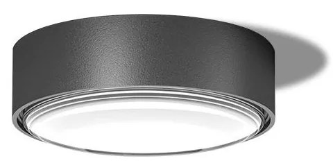LED2 5131734 Rolo, antracitové venkovní svítidlo na strop, 6W LED 3000K, prům. 10,7cm, IP65