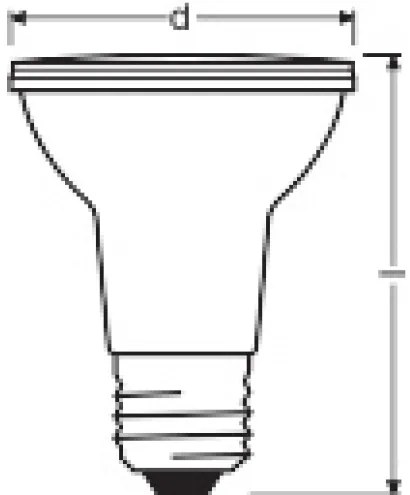 LED žárovka E27 LEDVANCE 6,4W (50W) teplá bílá (2700K) stmívatelná