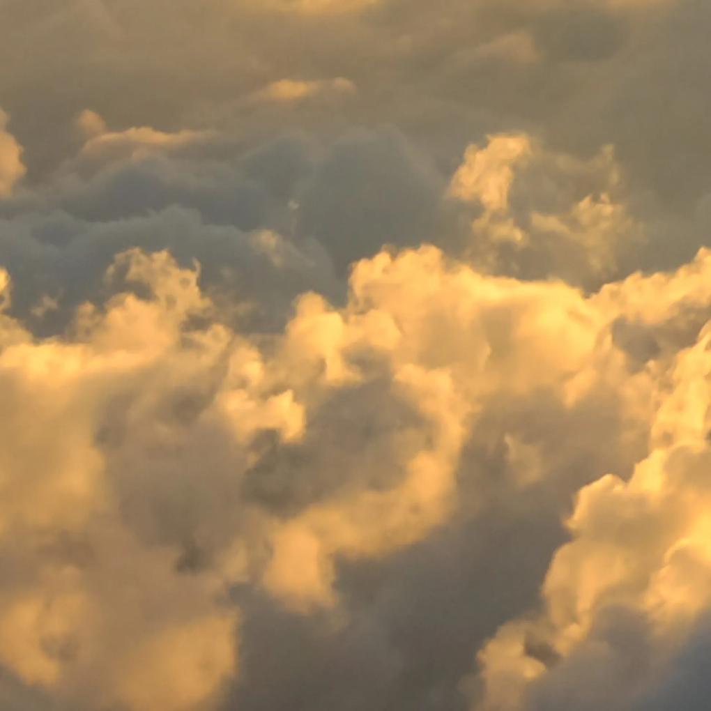 Malvis ® Tapeta Západ slunce nad mraky Vel. (šířka x výška): 288 x 200 cm