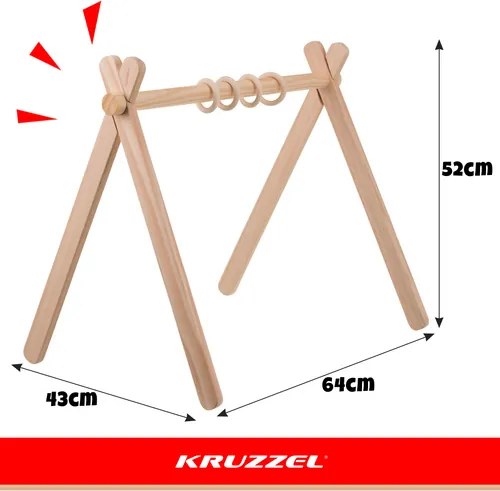 Dřevěný vzdělávací stojan Kruzzel pro děti