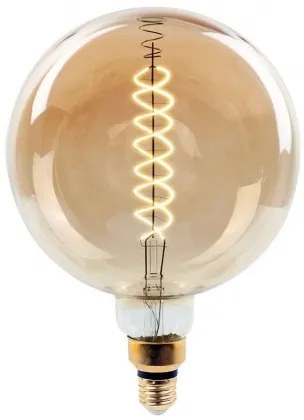 V-TAC LED žárovka filament E27 8W, stmívatelná, teplá bílá
