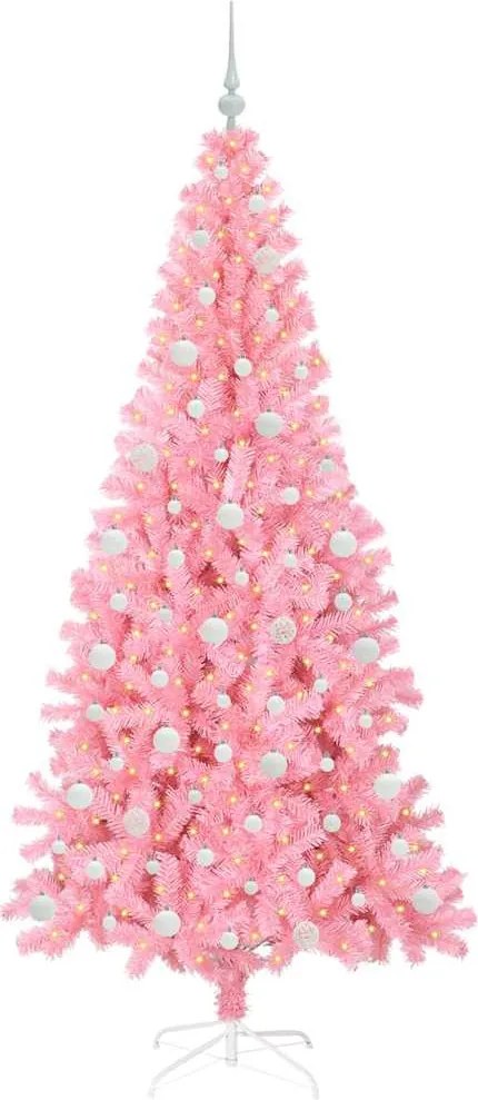 Vánoční stromeček Růžová 210 cm PVC 3396441