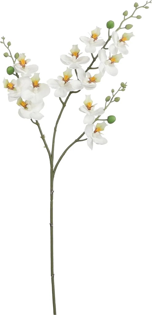 Mica Decorations Umělá květina orchidej, bílá, 75 cm