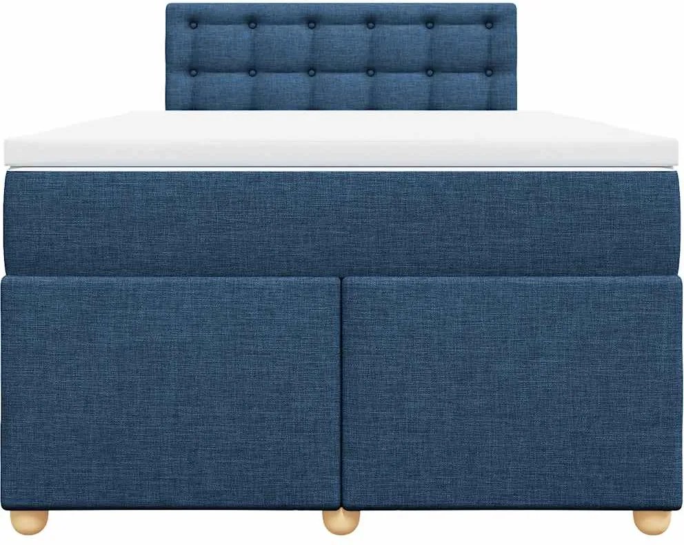 Box spring postel s matrací černá 120x190 cm textil 3286639