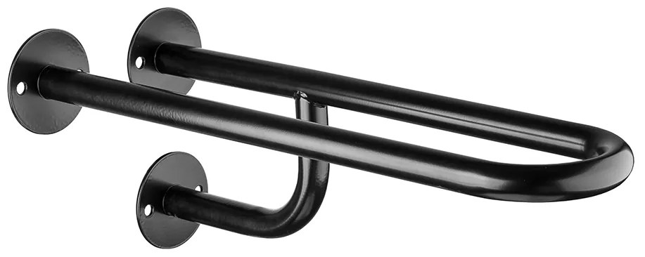 PEVNÉ MADLO K UMYVADLU ČERNÉ PRAVÉ PREMIUM Délka: 70 cm, Průměr: 25 mm