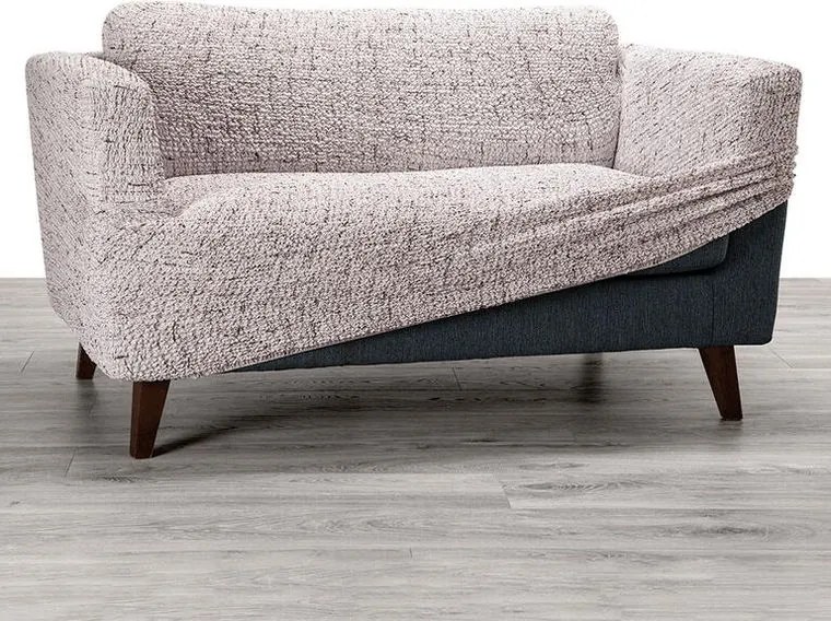Bielastické potahy VITTORIA smetanová rohová sedačka (š. 350 - 530 cm)