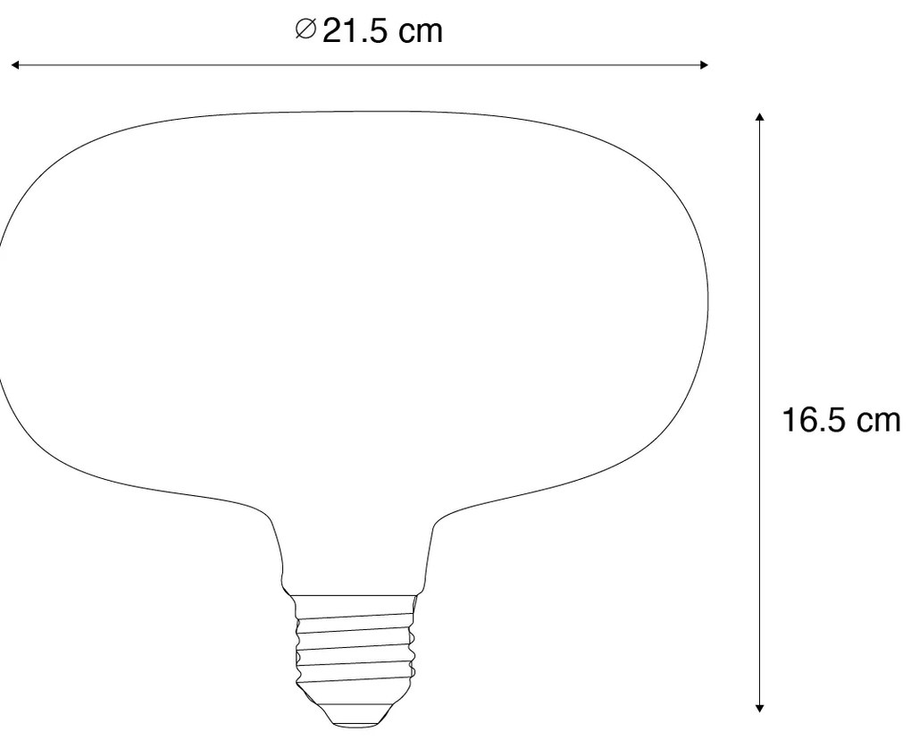 LED žárovka E27 P215 bílá 3,4W 150lm 1800K