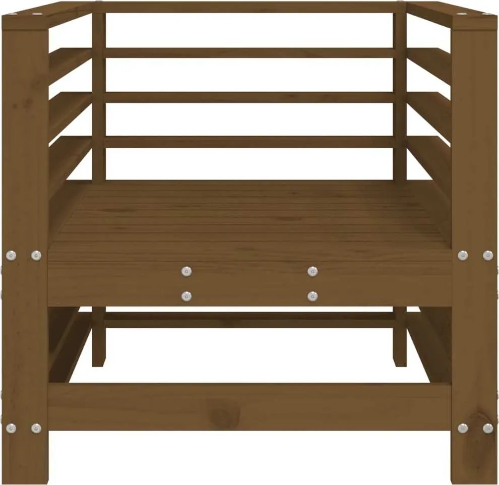 vidaXL Zahradní židle 2 ks černé masivní borové dřevo [825628] Barva: Přírodní douglaska
