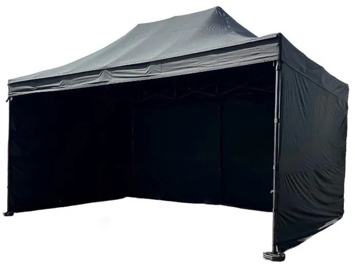 Nůžkový párty stan 4x6 m /5 noh TENTino BIG HEXAGON EXTREME Barva opláštění: 10A - HNĚDÁ