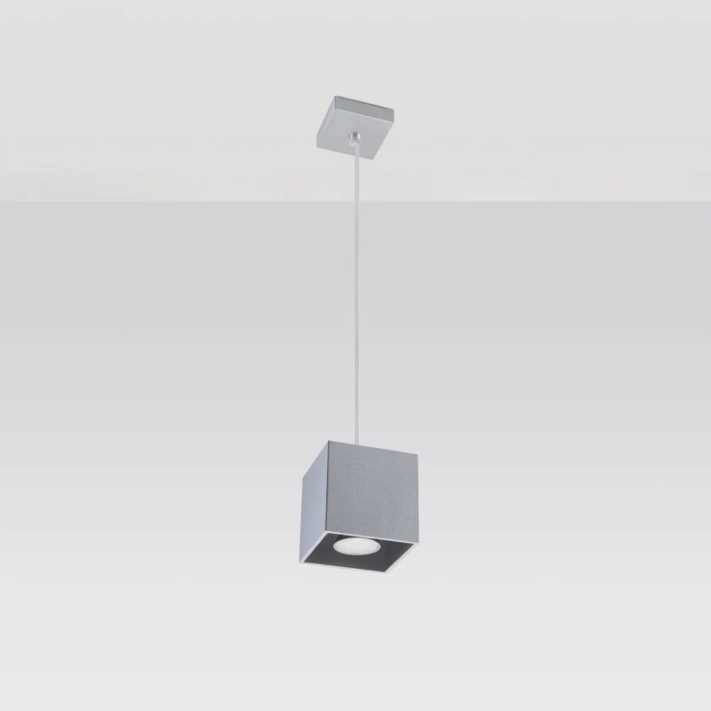 Sollux Lighting Závěsné svítidlo QUAD 1 šedé