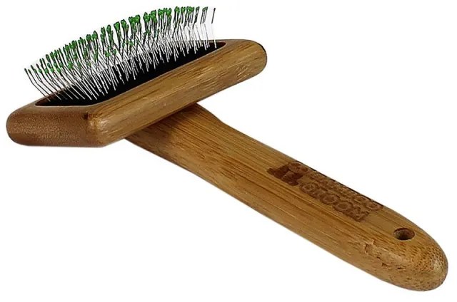 Bamboo Groom Malý jemný kartáč s nerezovými hroty, Finišák