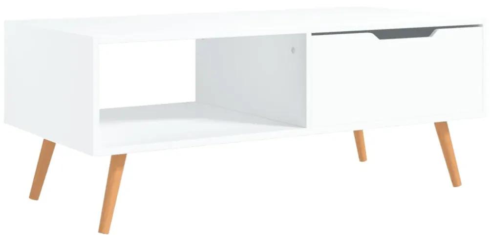 Konferenční stolek bílý 100 x 49,5 x 43 cm dřevotříska - Default Title