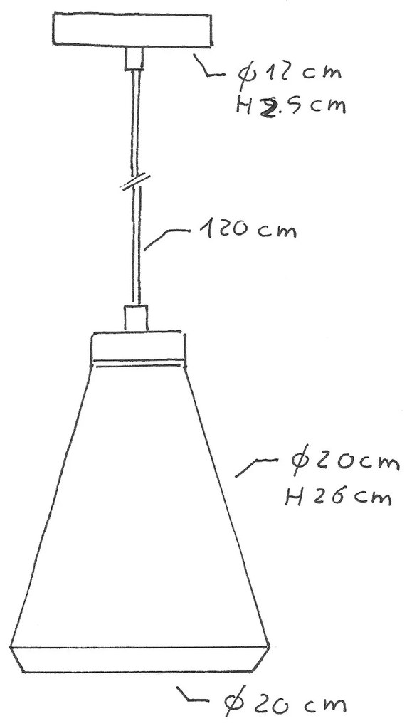 creative cables Závěsná lampa s textilním kabelem, betonovým stínidlem funnel a kovovými detaily Barva: Světlý beton
