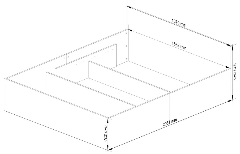 Postel CLP 160x200 cm dvoulůžko s roštem bílé