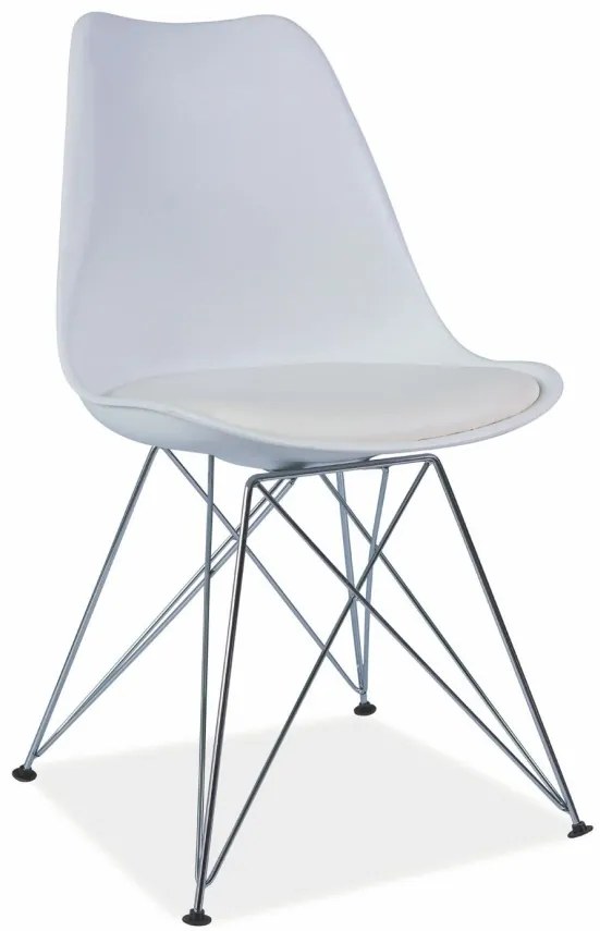 Jídelní židle v bílé barvě KN362