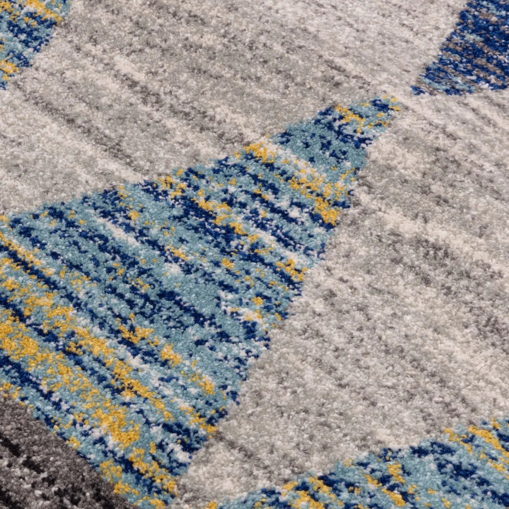 Tribeca Design Kusový koberec Jars Harlequin Blue Rozměry: 200x290 cm
