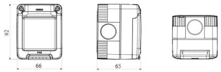 Gewiss 27 Combi skříňka IP55 2M šedá GW27042