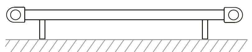 Mereo otopný žebřík rovný 450x1850 mm ocel bílý MT04