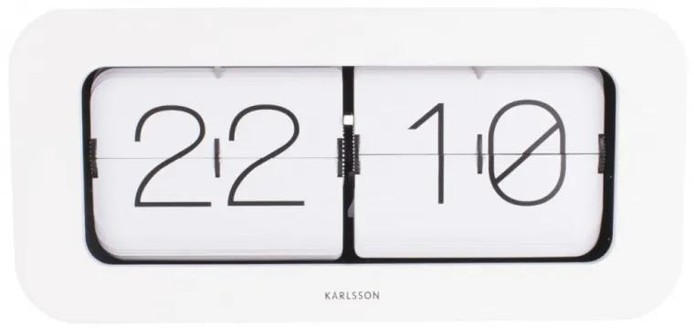 Designové nástěnné/stolní překlápěcí hodiny 5790WH Karlsson 37cm