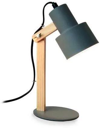 Stolní lampa ve skandinávském stylu WOOD, 1xE14, 25W, šedá Platinet WOOD |  BIANO